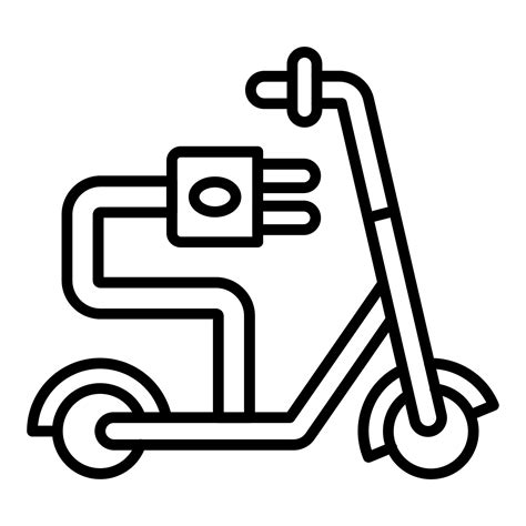 Electric Kick Scooter Icon Style 21211915 Vector Art At Vecteezy