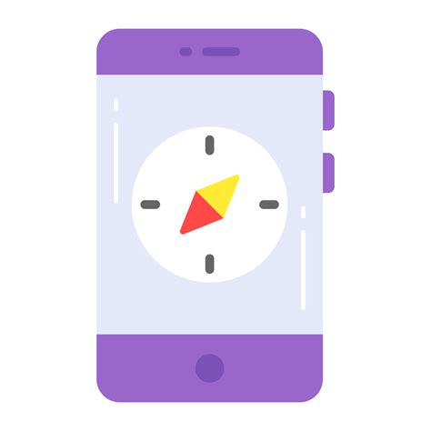 Compass Inside Mobile Denoting Vector Of Mobile Compass 20939902 Vector