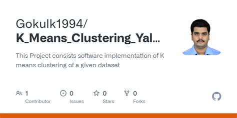 github gokulk1994 k means clustering yale faces this project