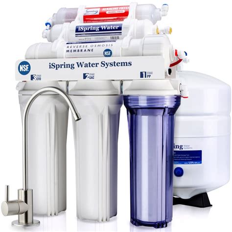 ISpring Water Systems Ispring RCC7AK NSF Certified 6 Stage Under Sink
