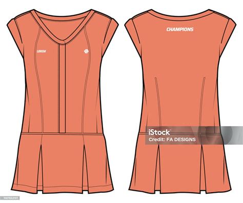 여성 민소매 드롭 허리 테니스 드레스 미니 스커트 스포츠 탑 저지 디자인 플랫 스케치 패션 소녀와 숙녀에게 적합한 일러스트 레이 션 테니스 넷볼 배드민턴 스포츠 키트 드레스