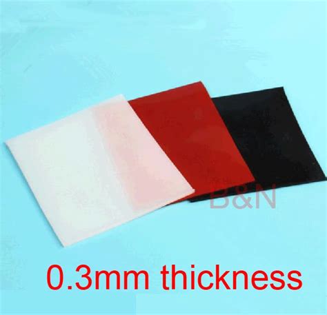 0 3mm Thickness Black Silicon Rubber Sheet Red Silicone Rubber Plate