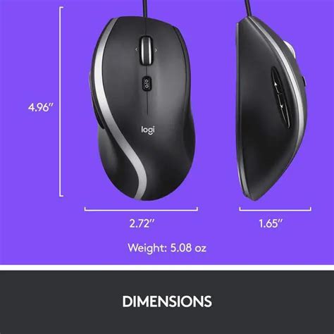 Logitech M500s Advanced Corded Mouse With Advanced Hyper Fast Scrolling