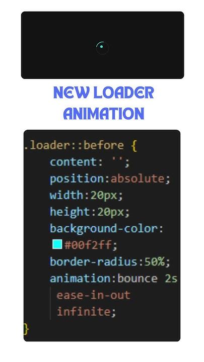 New Loader Animation Html Css Javascript Coding Shorts Shortvideo