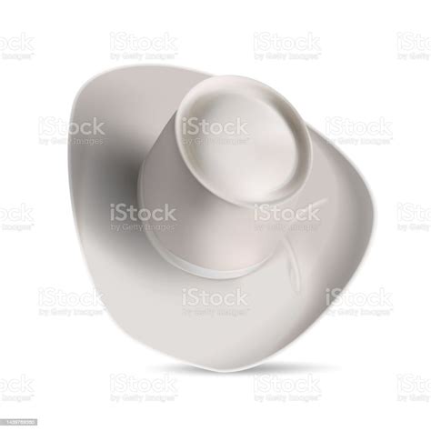 벡터 3d 현실적인 카우보이 빨간 모자는 흰색 배경에 격리된 그림자입니다 0명에 대한 스톡 벡터 아트 및 기타 이미지 0명