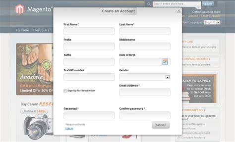 Magento Ajax Login Magento Ajax Registration Magento Popup Login