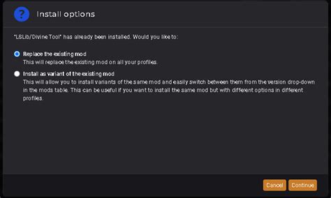Vortex Issues LSlib Divine Not Installing Mods Not Loading Mod Troubleshooting Nexus Mods