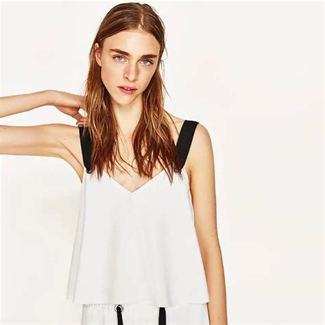 Roiii 2018 Solid Cami Top Camel Scalloped Chiffon Sleeveless Summer