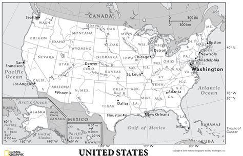 Solved Map Of The United States Showing Latitude
