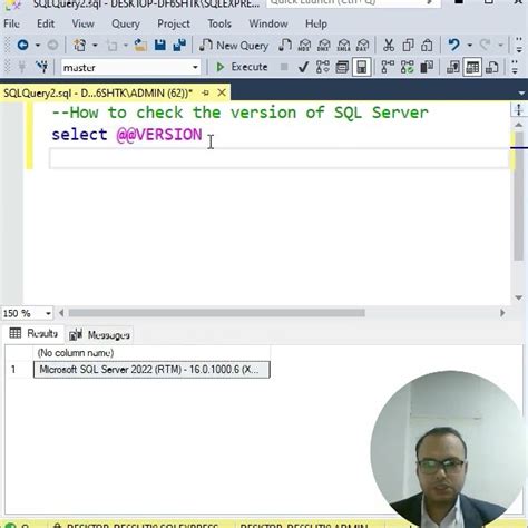 How To Check The Version Of Sql Sever Youtube