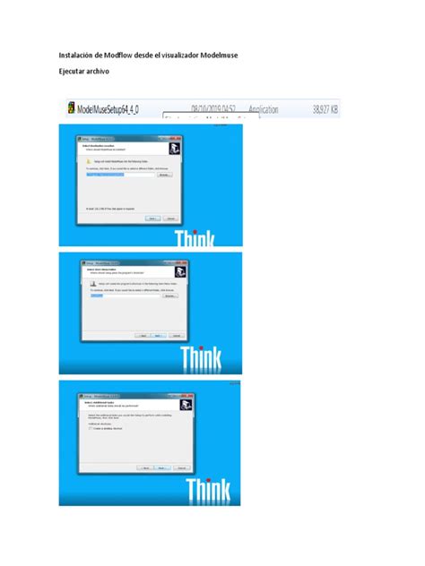 Instalación De Modflow Desde El Visualizador Modelmuse Pdf