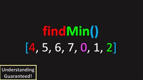 Can You Find The Minimum Number Leetcode 153 Find Minimum In Rotated Sorted Array Youtube