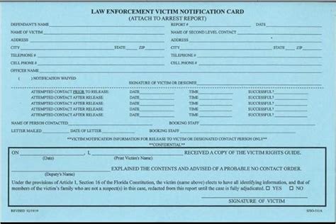 Florida Police Department And Sheriff Start Issuing Victims Rights