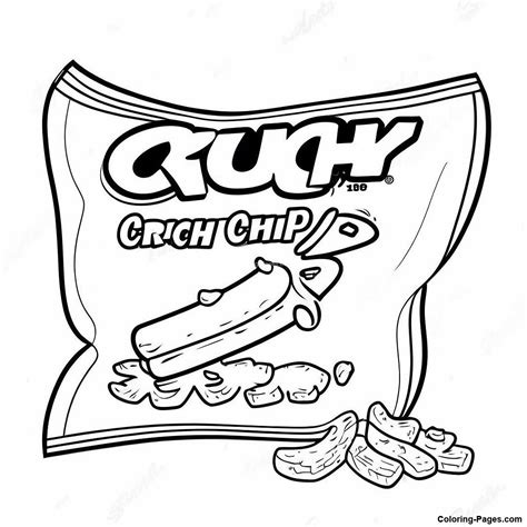 Crunchy Takis Chips Coloring Page Coloring Pages Com