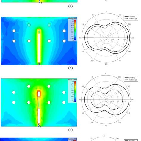Simulated Current Distributions And E Field Radiation Pattern Solid