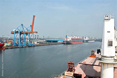 Haldia India October 27 2020 Cargo Terminal For Unloading Bulk