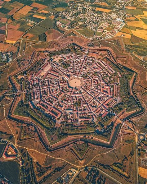 The Town Of Palmanova Italy Built As A Star Fort By The Venetian