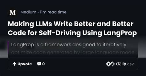 Making Llms Write Better And Better Code For Self Driving Using