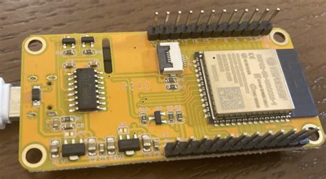 黄色い基板 インチESP S Lang ship