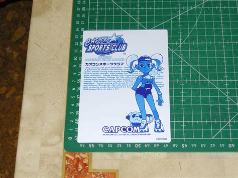 Capcom Sport Club Cps2 Game Board Label Sticker Csc978006 Capcom