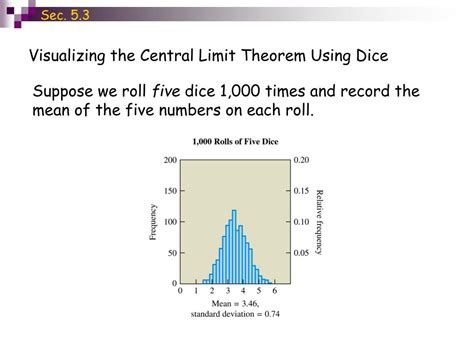 Ppt Section 53 ~ The Central Limit Theorem Powerpoint Presentation
