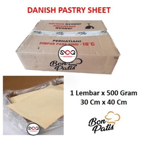 Jual Danish Pastry Sheet Bon Patis 30 Cm X 40 Cm Shopee Indonesia