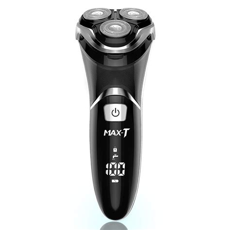 Max T Mens Electric Shaver Cordedcordless 3d Rotary Razor With Pop