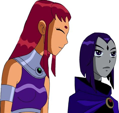 Starfire And Raven 2003 Vector 8 By Homersimpson1983 On Deviantart