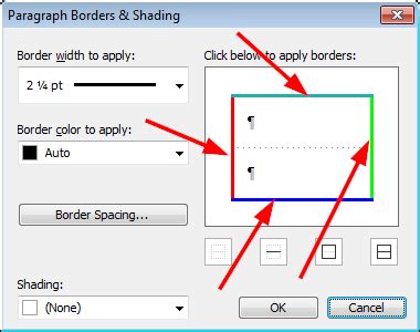 Atlantis Word Processor Help Paragraph Borders Shading