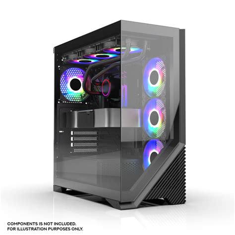 Trendsonic Artemis Tg Front Side Atx Gaming Case