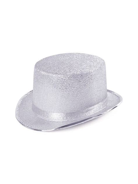 Lurex Silver Fancy Dress Top Hat