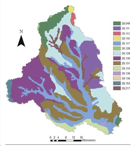 Distribution Of State Soil Map Unit Id Stmuid Within The Watershed