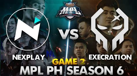 NXP SOLID VS EXECRATION Game 2 MPL PH Season 6 MLBB YouTube
