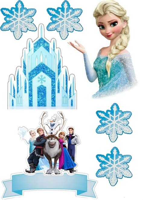 A F Cf B E C Cf B D A Frozen Elsa Cake Topper