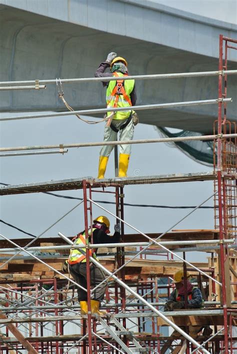 Scaffolding Used To Support A Platform Or Form Work Editorial Image Scaffolding Used To Support A Platform Or Form Work Editorial Image