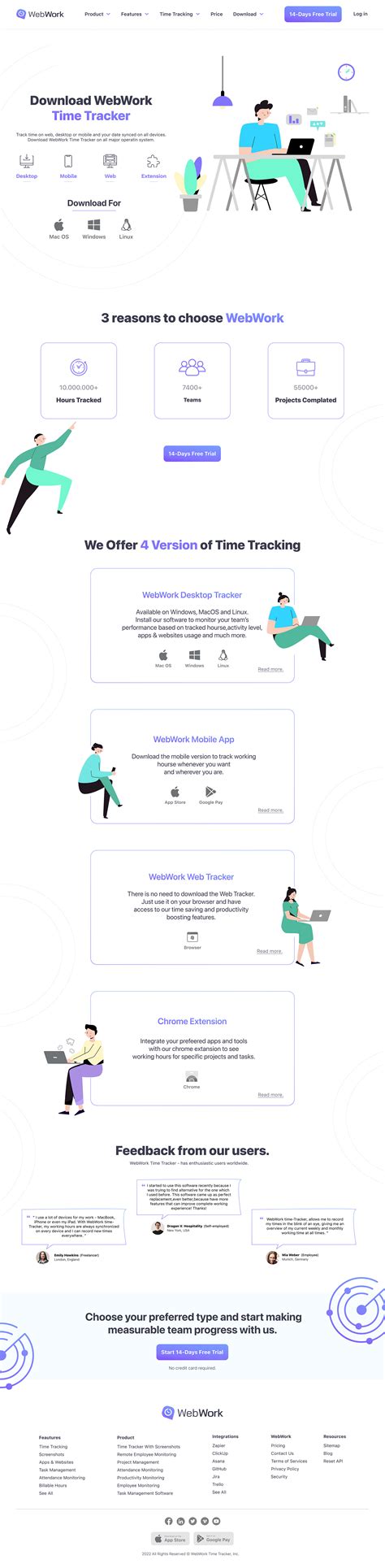 WebWork Time Tracker Redesign On Behance