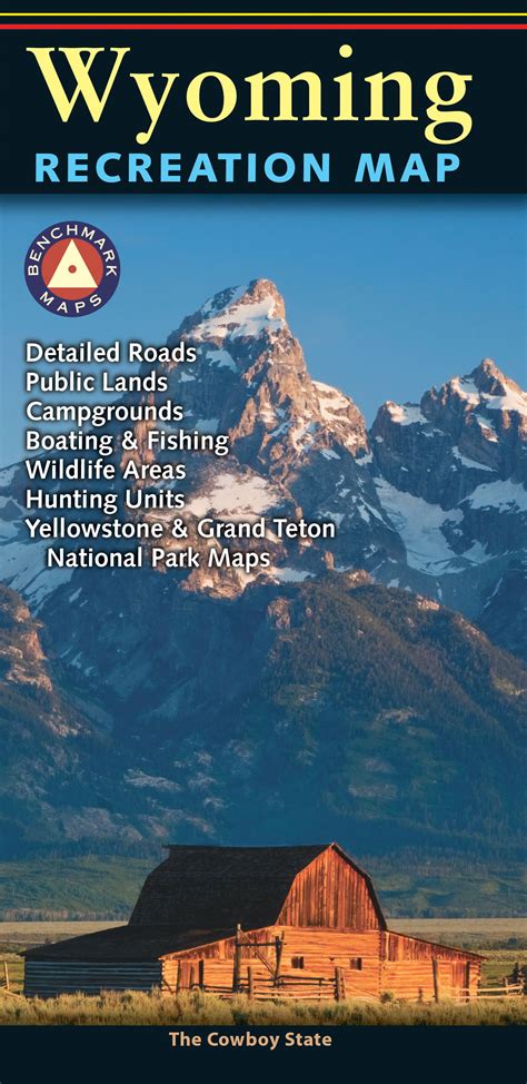 Wyoming Recreation Map Wyoming National Parks Map National