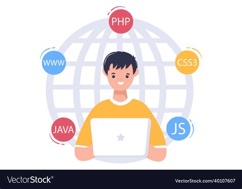 Software Development And Programming Code Vector Image