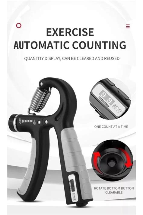 Leyaton Siyah Kg Ayarlanabilir El Güçlendirici Yay Hand Grip Trainer Ayarlanabilir El
