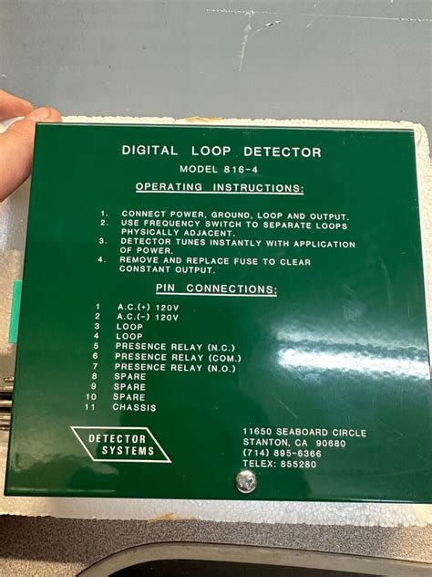 Digital Loop Detector Model 816 4 Detector System Pre Own Free Shipping Ebay
