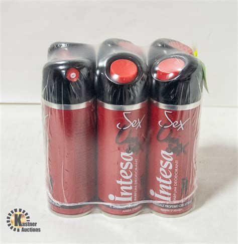 New 6 Pack Intesa Uni Sex Parfum Deodorant
