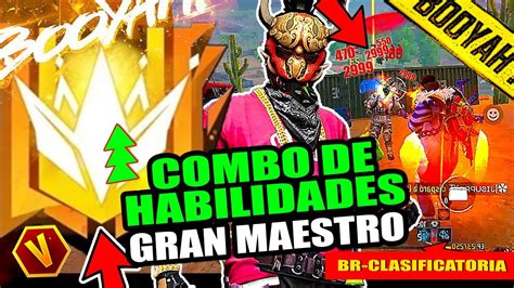 Combo De Habilidades Para Subir A Gran Maestro Freefire Youtube