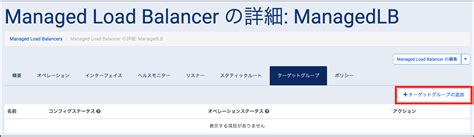 Managed Load Balancer の構築手順 Managed Load Balancer チュートリアル Smart Data Platform Knowledge Center