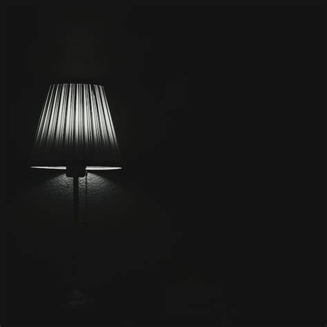 Premium Photo Illuminated Lamp In Dark Room
