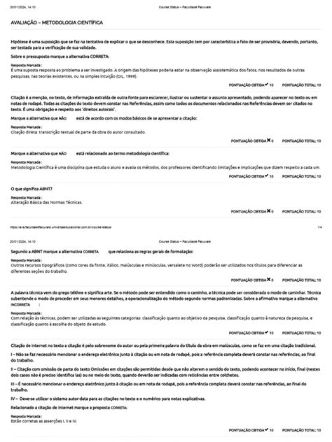 Metodologia Cientifica Pdf Citação Método Científico