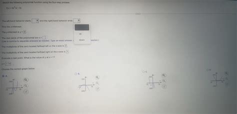 Solved Sketch The Following Polynomial Function Using The Chegg
