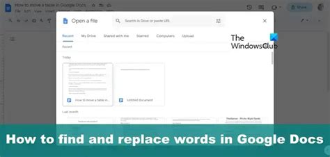 Cách tìm và thay thế Word trong Google Docs rvat24999