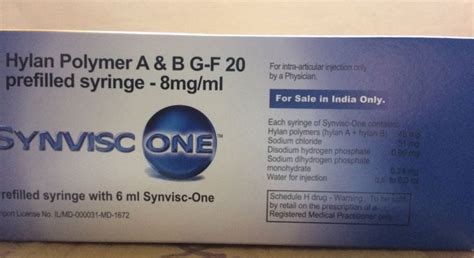 Synvisc One Injection Latest Price Dealers And Retailers In India