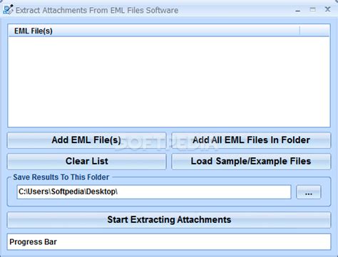 Extract Attachments From EML Files Software Download Softpedia