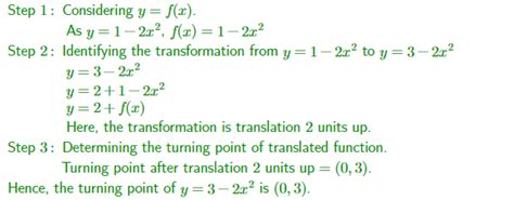 Graph Transformations GCSE Maths Explanation Examples